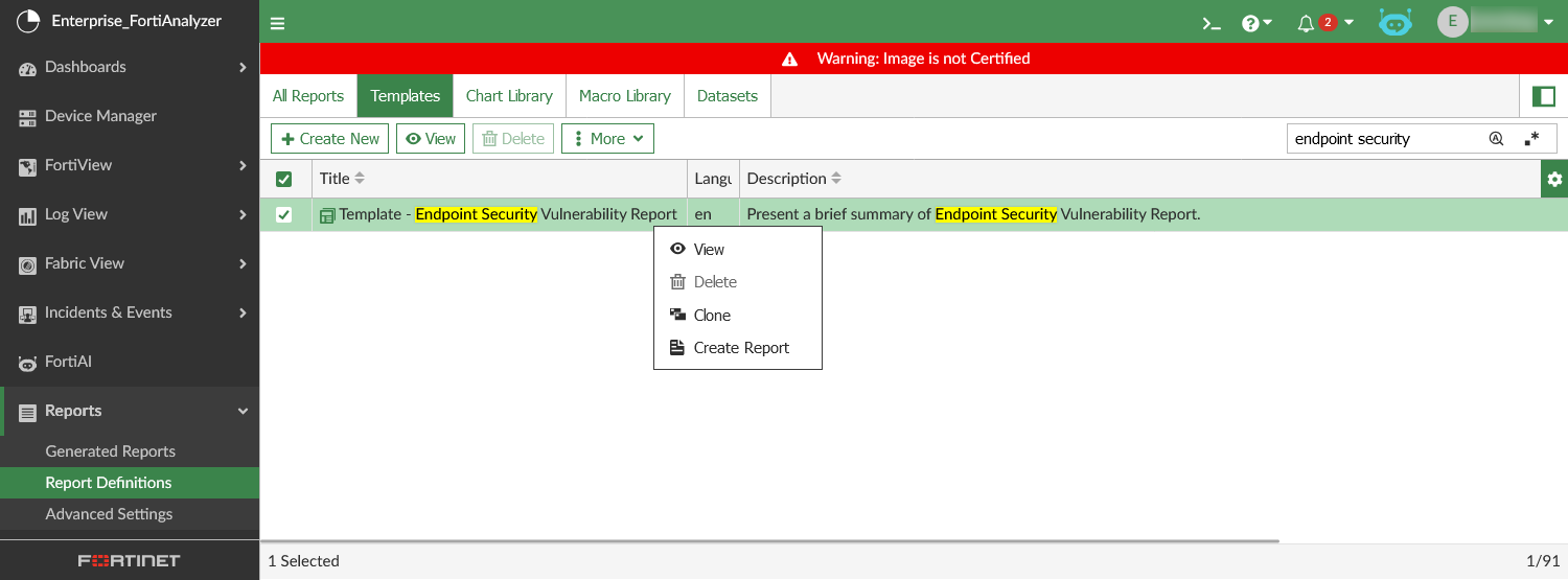 Using the template - Endpoint security vulnerability report ...